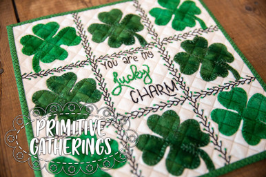 Lucky Charm Banner DOWNLOAD - Primitive Gatherings Quilt Shop