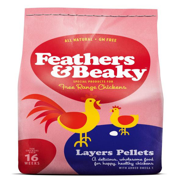 Feathers and Beaky Free Range Layers Pellets 5kg - Pedigree Wholesale Ltd