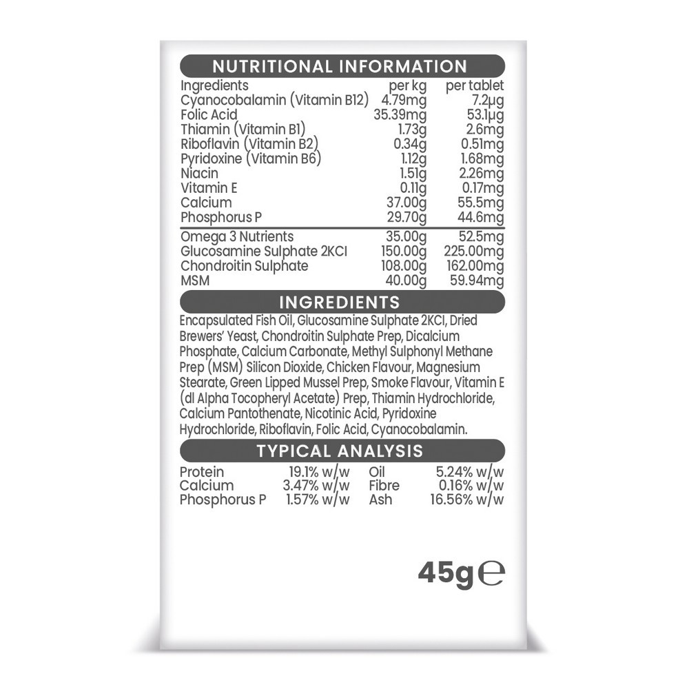 Vetzyme Flexible Joint Tablets High Strength (30Tabs) - Pedigree ...
