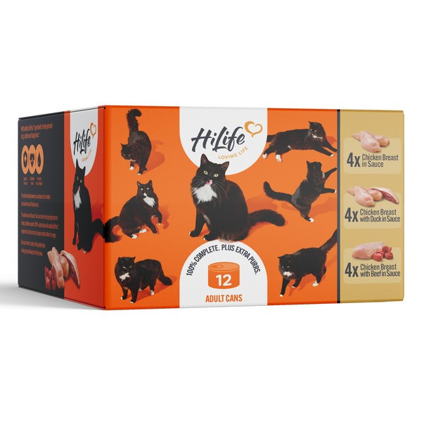 Hi Life Cat Chicken Recipes in Sauce Can 12x70g - Pedigree Wholesale Ltd