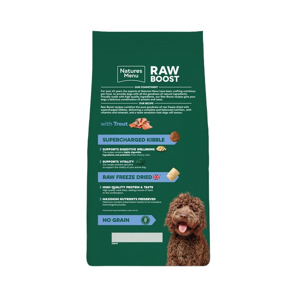 Natures Menu Raw Boost Trout + Fish 1.5kg - Pedigree Wholesale Ltd