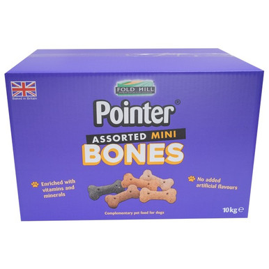 Pointer Assorted Mini Bones 10kg - Pedigree Wholesale Ltd