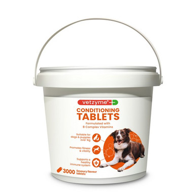 Vetzyme Conditioning Tablets (3000Tabs) - Pedigree Wholesale Ltd