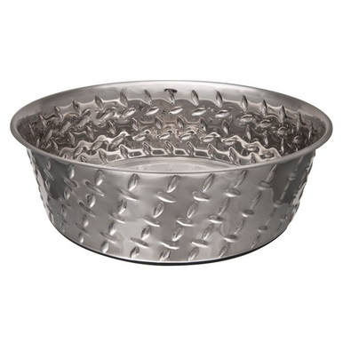Diamond Plate Bowl With Non-Skid Bottom 1.89L - Pedigree Wholesale Ltd
