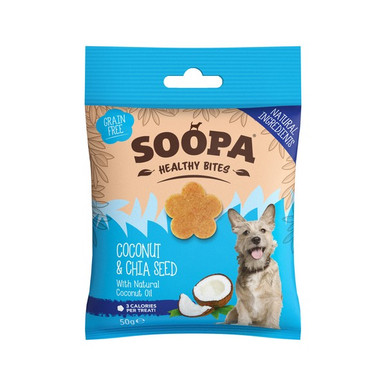 Soopa Coconut & Chia Seed Healthy Bites 50g - Pedigree Wholesale Ltd