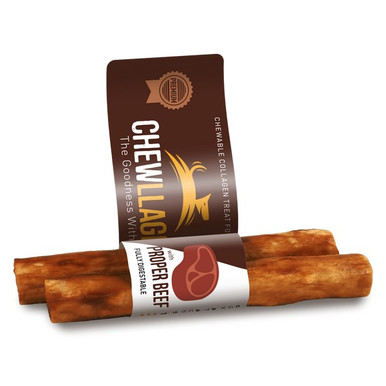Chewllagen Collagen Beef Flavour Roll Medium 5" Dog Chew 2 pack 50g ...