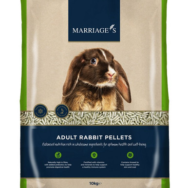Marriages Adult Rabbit Pellets 10kg - Pedigree Wholesale Ltd