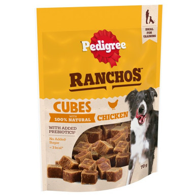 Pedigree Ranchos Reward Cube treat Chicken 70g - Pedigree Wholesale Ltd