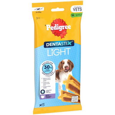 Pedigree DentaStix Light Daily Dental Chews Medium Dog 5 Sticks ...