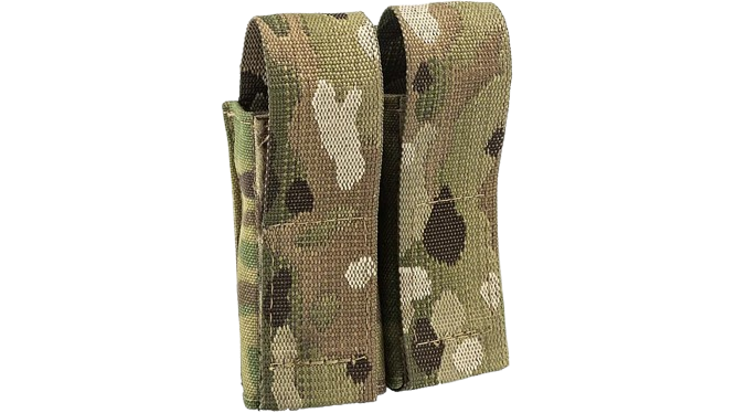 TRYBE Tactical Covered Double Pistol Magazine Pouch