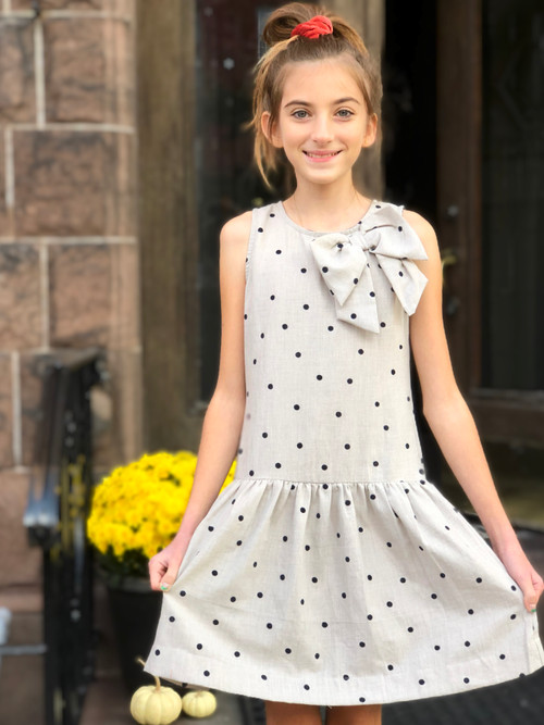 Ecru Polkadot Reggie Dress | Sophie Catalou