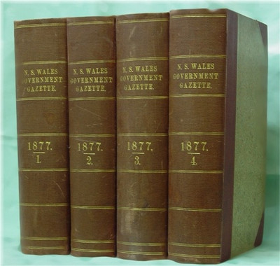 New South Wales Government Gazette 1877