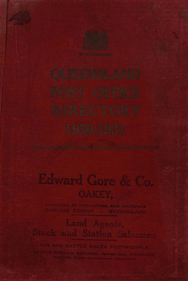 Queensland Post Office Directory 1930 (Wise)