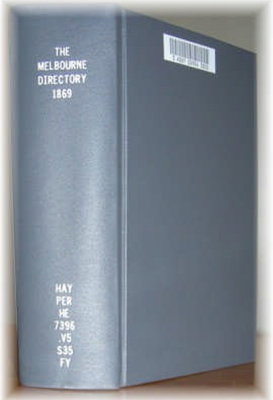 Melbourne Directory 1869 (Sands & McDougall)