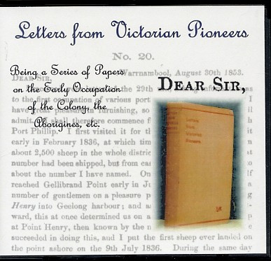 Letters from Victorian Pioneers