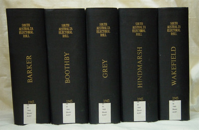 South Australia Commonwealth Electoral Roll 1943 Compendium