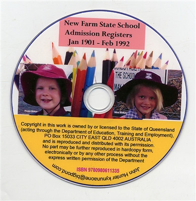 New Farm State School Admission Registers (January 1901-February 1992)