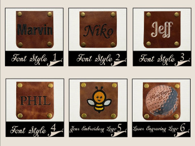 Personalized Leather Name Tag – Custom Engraving, Premium Quality Leather