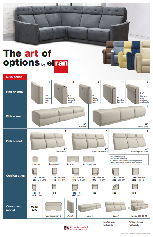SECTIONAL ER6000-SECT1-L | ELRAN | PENNY MUSTARD