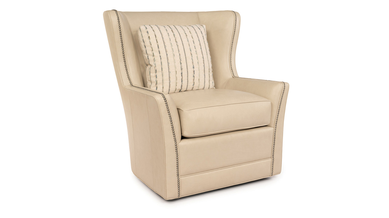 SWIVEL CHAIR SB825-56-L | SMITH BROTHERS COLLECTION | PENNY MUSTARD