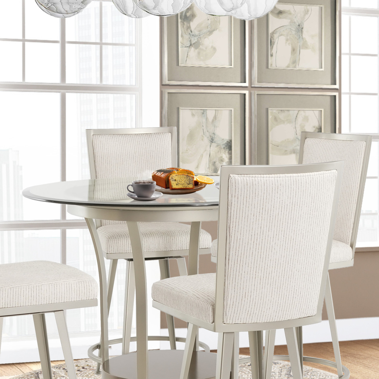 LUNA 26IN SWIVEL STOOL | IZZY & CO COLLECTION | PENNY MUSTARD