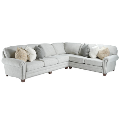 SECTIONAL SB253-SECT1 | SMITH BROTHERS COLLECTION | PENNY MUSTARD