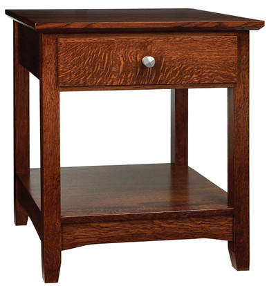 ARIES 1 DRAWER END TABLE | ARISTOTLE COLLECTION | PENNY MUSTARD