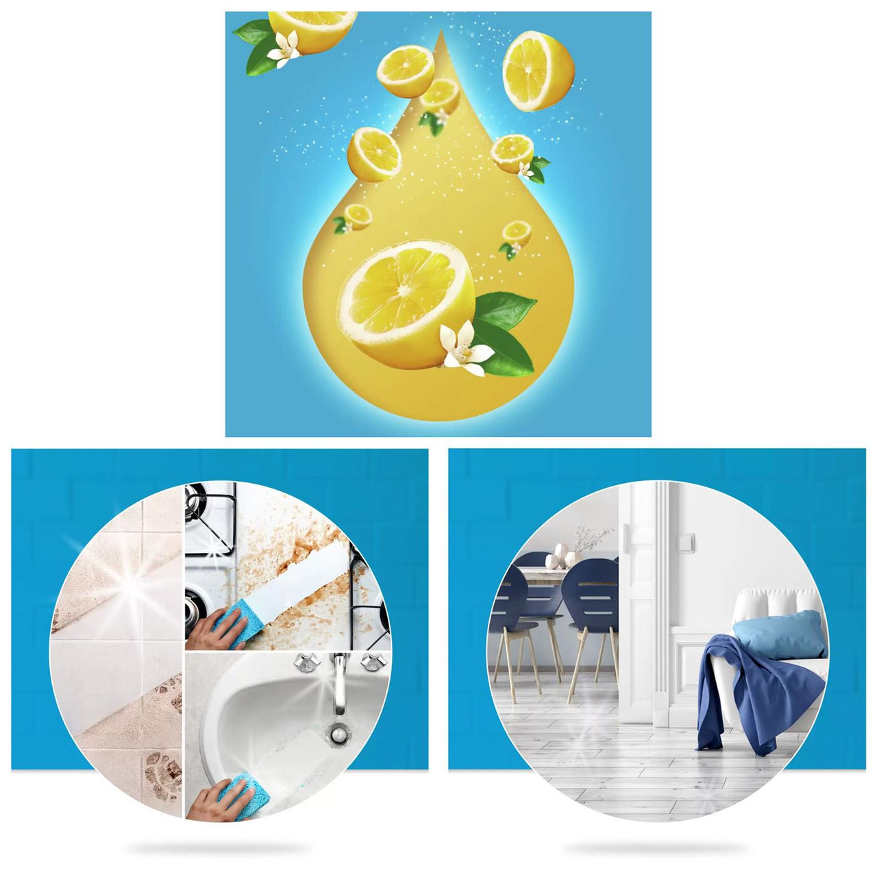 Flash Lemon All Purpose Liquid Cleaner Fresh Scent Grease Clean Shine ...