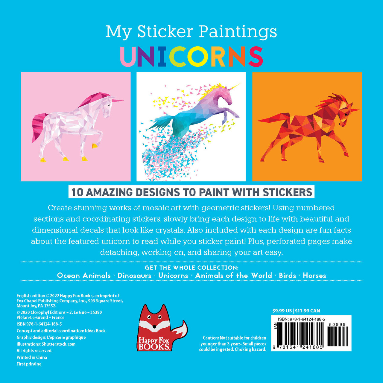 STICKER BOOK UNICORNS - EE Schenck Company
