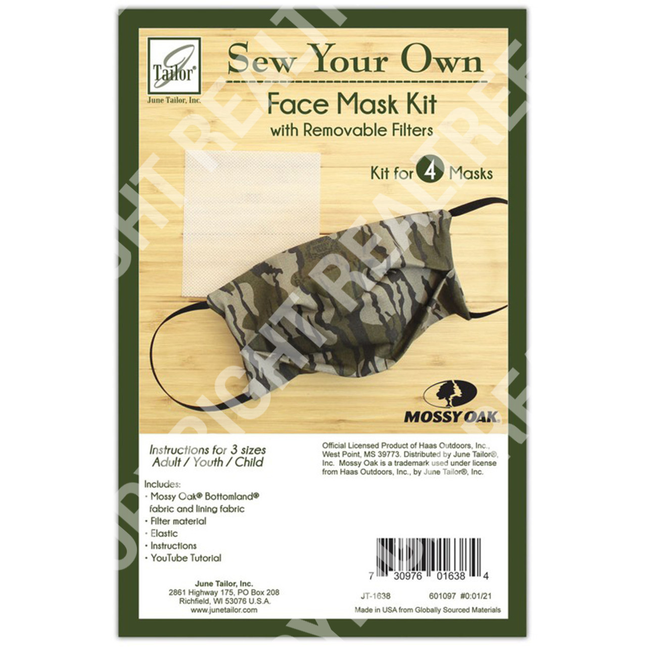 Sew Your Own Camo Face Mask Kit | EE Schenck Company