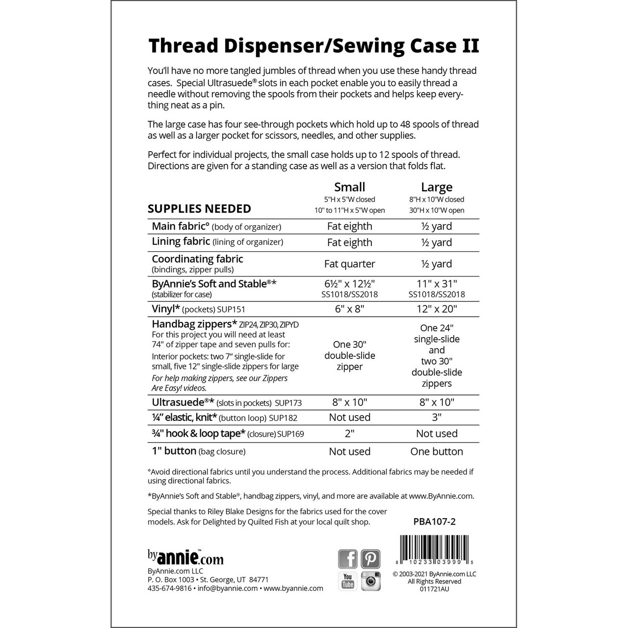 Thread Dispenser/Sewing Case II | EE Schenck Company