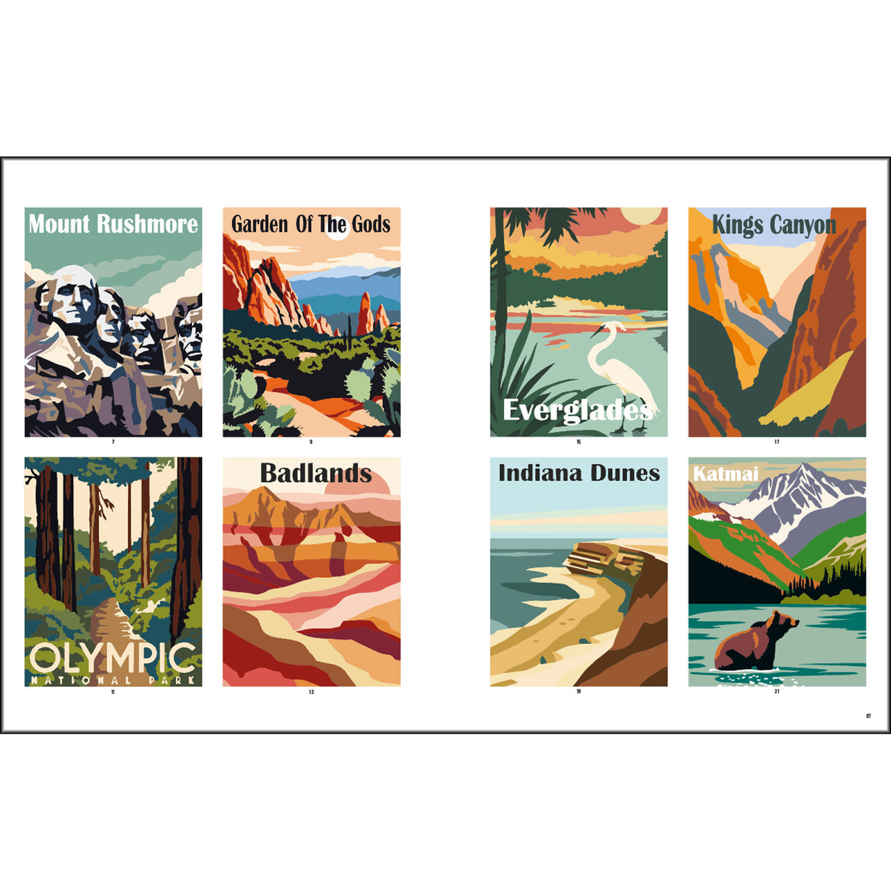 Color by Numbers US National Parks | EE Schenck Company