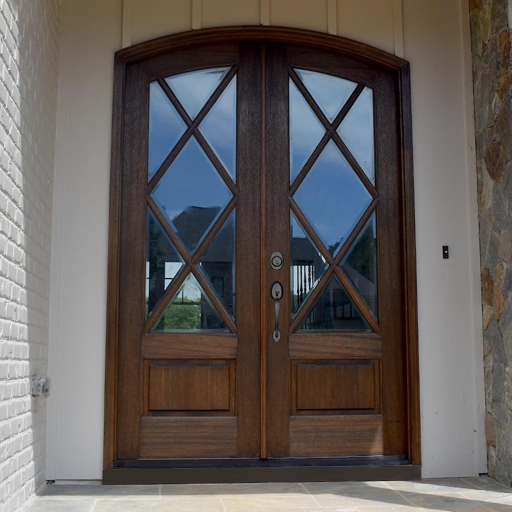Miranda 7-Lite Arch Double Entry Door | Grand Entry Doors