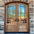 Miranda 9-Lite Prairie Wood Double Door | Grand Entry Doors