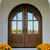 4-Lite True Divided Lite Half-Round Double Entry Door