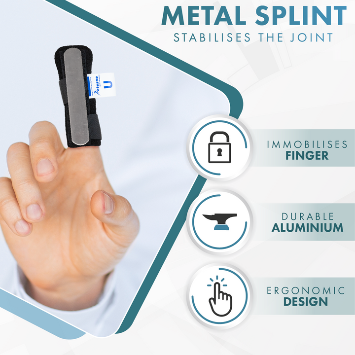 Neoprene Finger Support with Metal Splint - Actesso Medical Supports