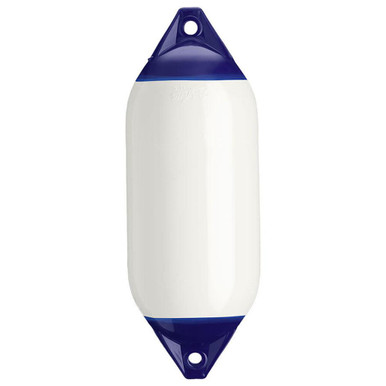 Polyform 29 x 78cm F5 Cylindrical Fender White/Blue - Fender Outlet