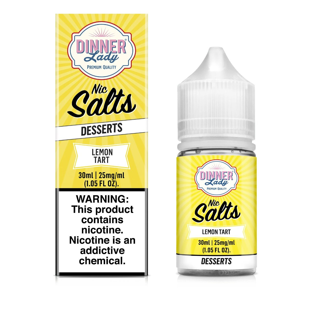 Premium Dinner Lady Salts Lemon Tart 30ml E-Liquid Premium Dinner Lady Salts Lemon Tart 30ml E-Liquid