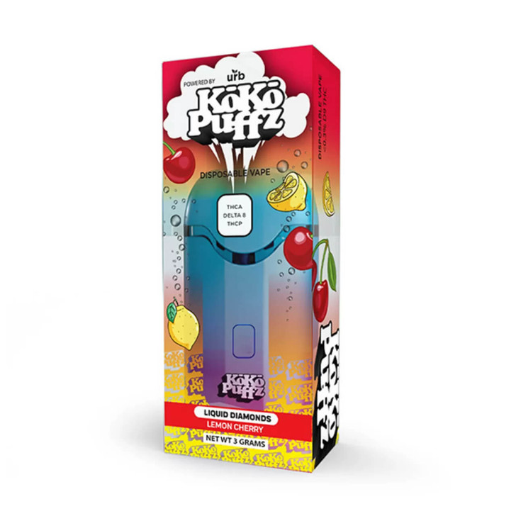 URB Koko Puffz Liquid Diamonds THCA/D8/THCP 3G Disposable @ $ 22.99