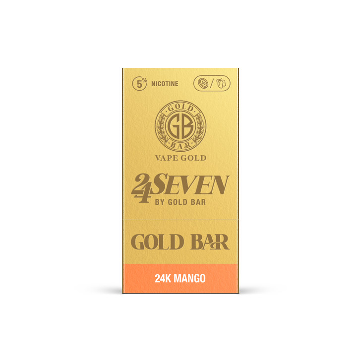 Buy Gold Bar 24Seven 24K Disposable (24000 Puffs) | EcmVape