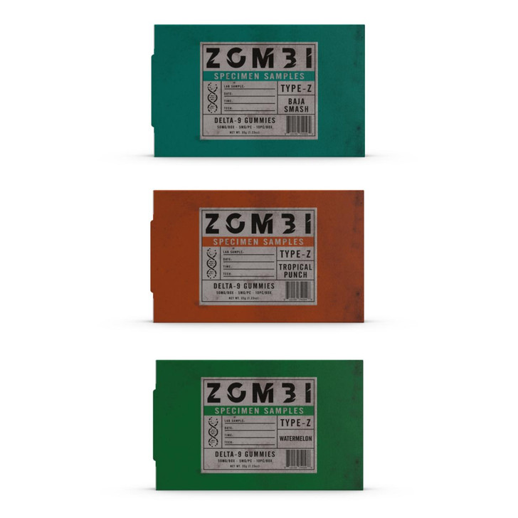 Shop Zombi Specimen Sample Type Z 1:1 D9 Gummies (50MG)