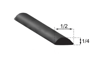 63 64 65 66 Dart Valiant Barracuda Glass Seal Black Plastic Lock Strip ...