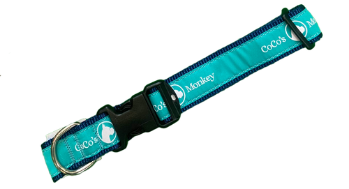 CoCo's Monkey Blue Dog Collar