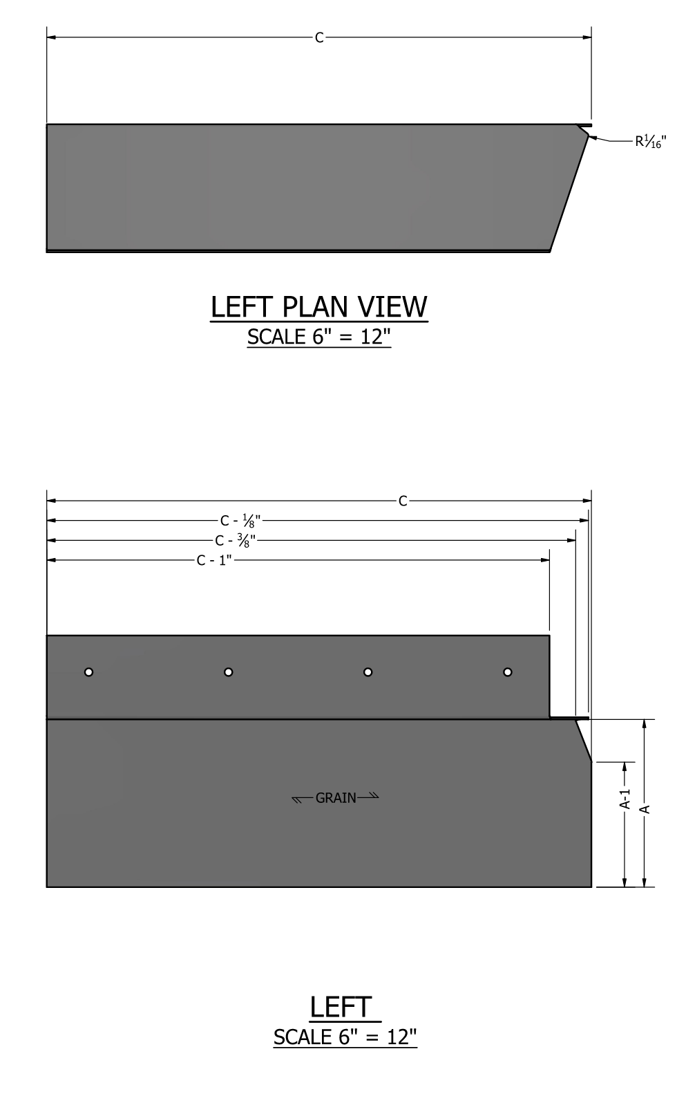 Stainless Steel ADA Toe Kick - Brushed Finish