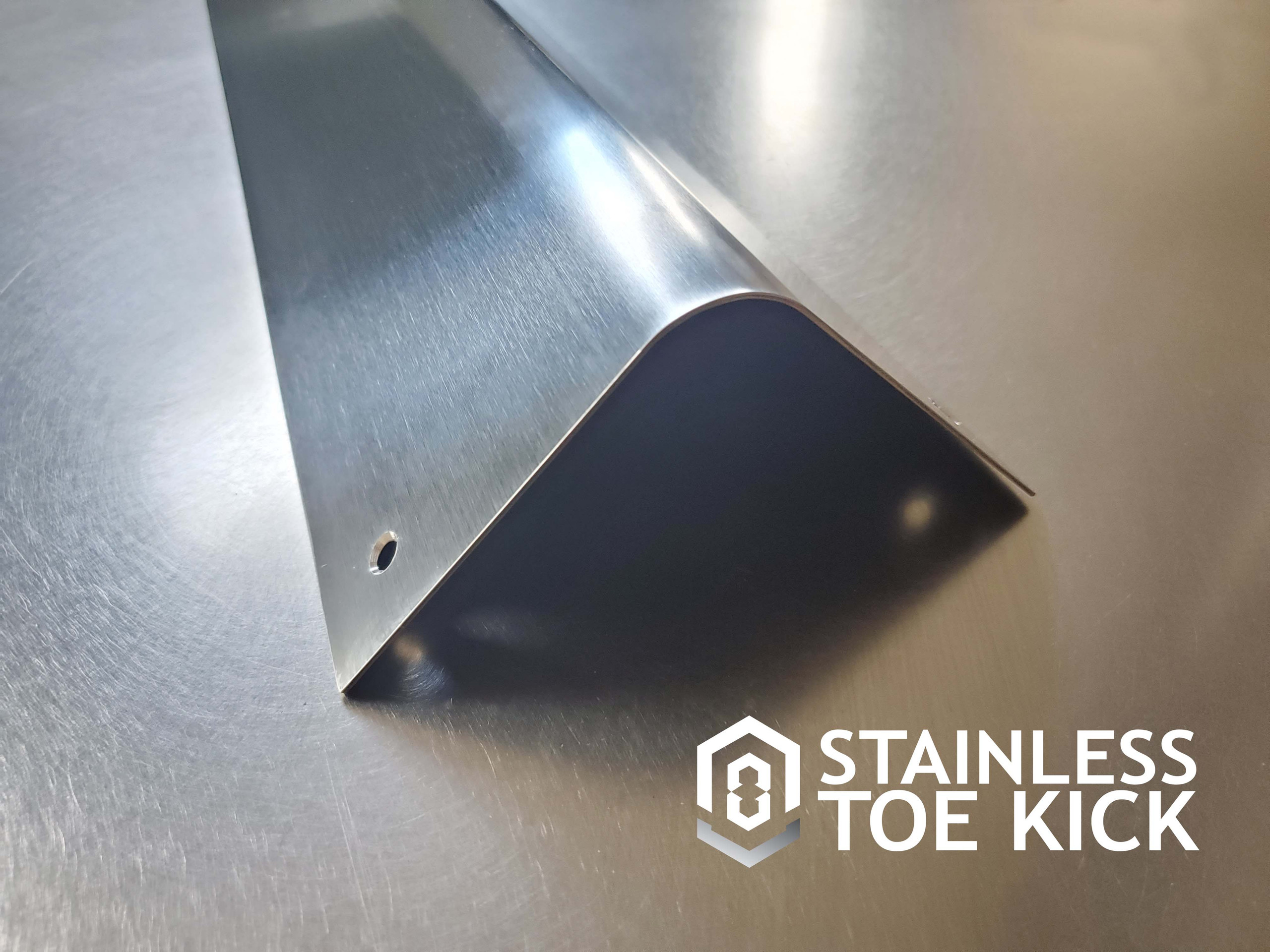 Brass Toekick- Custom Size (Grained Finish)