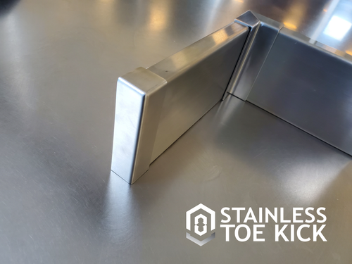 Baseboard End Cap- Stainless Steel (Grained Finish)