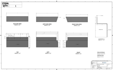 Stainless Steel ADA Toe Kick - Brushed Finish