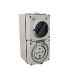 5 Pin 20A Switched Socket Outlet - IP66