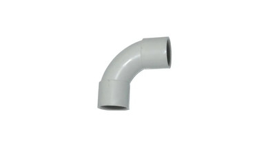 25mm Solid Elbow Grey