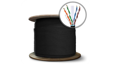 CAT6 UTP Outdoor Gel Filled Cable - 305m Black